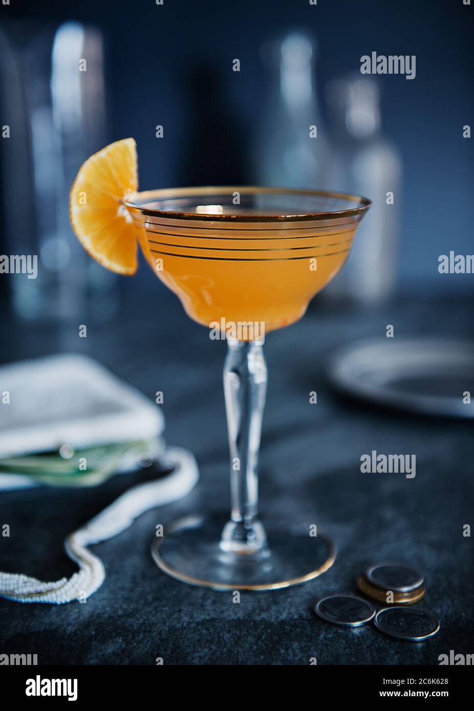 Orange flavored cocktail Stock Photo - Alamy