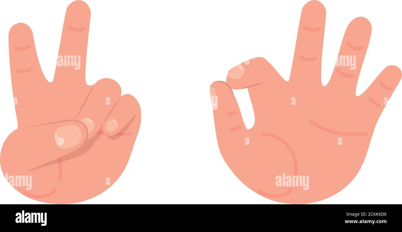 peace love and okey hand design of Hippie art and creative theme Vector ...