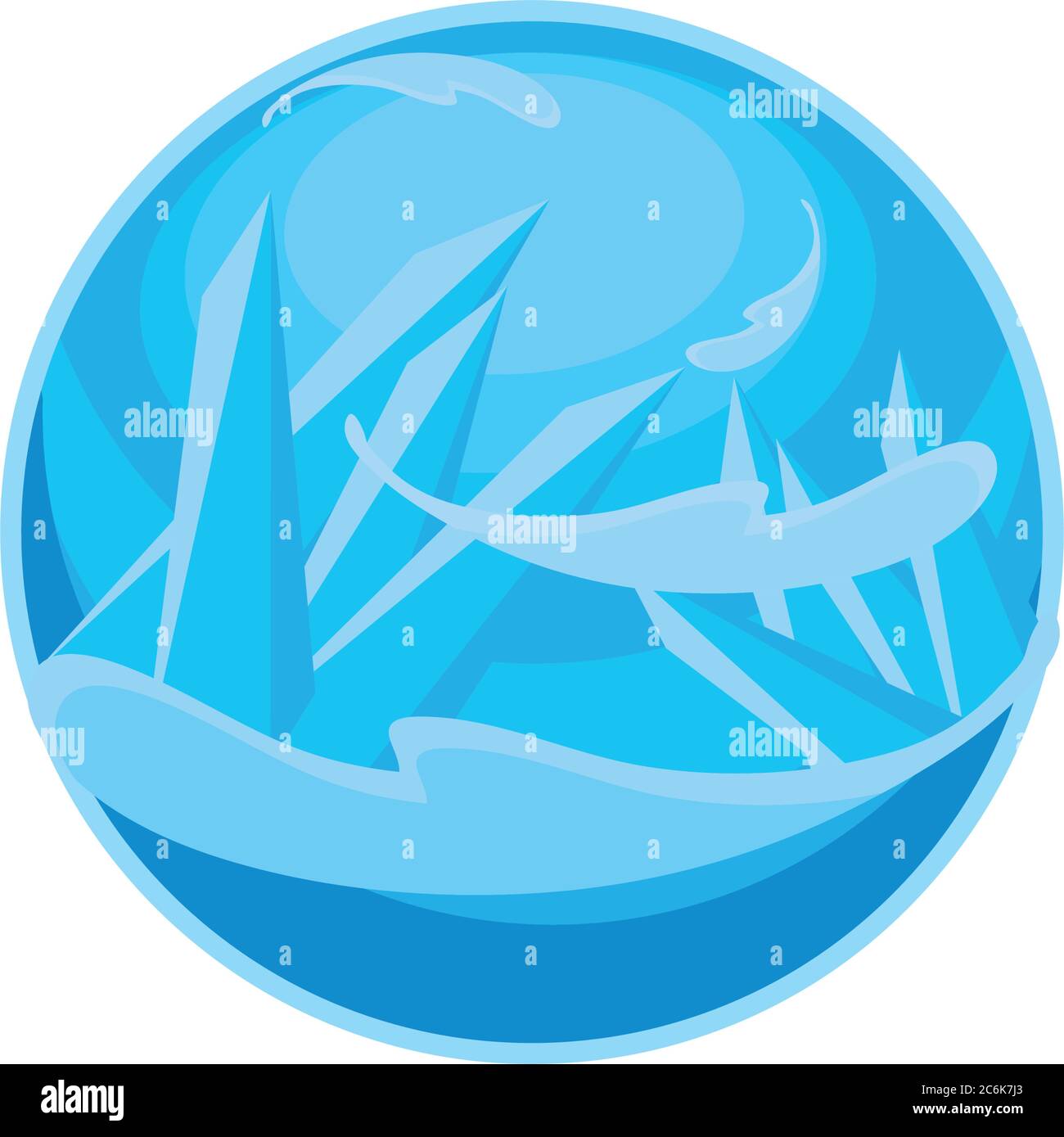 ice planet on white background vector illustration design Stock Vector ...