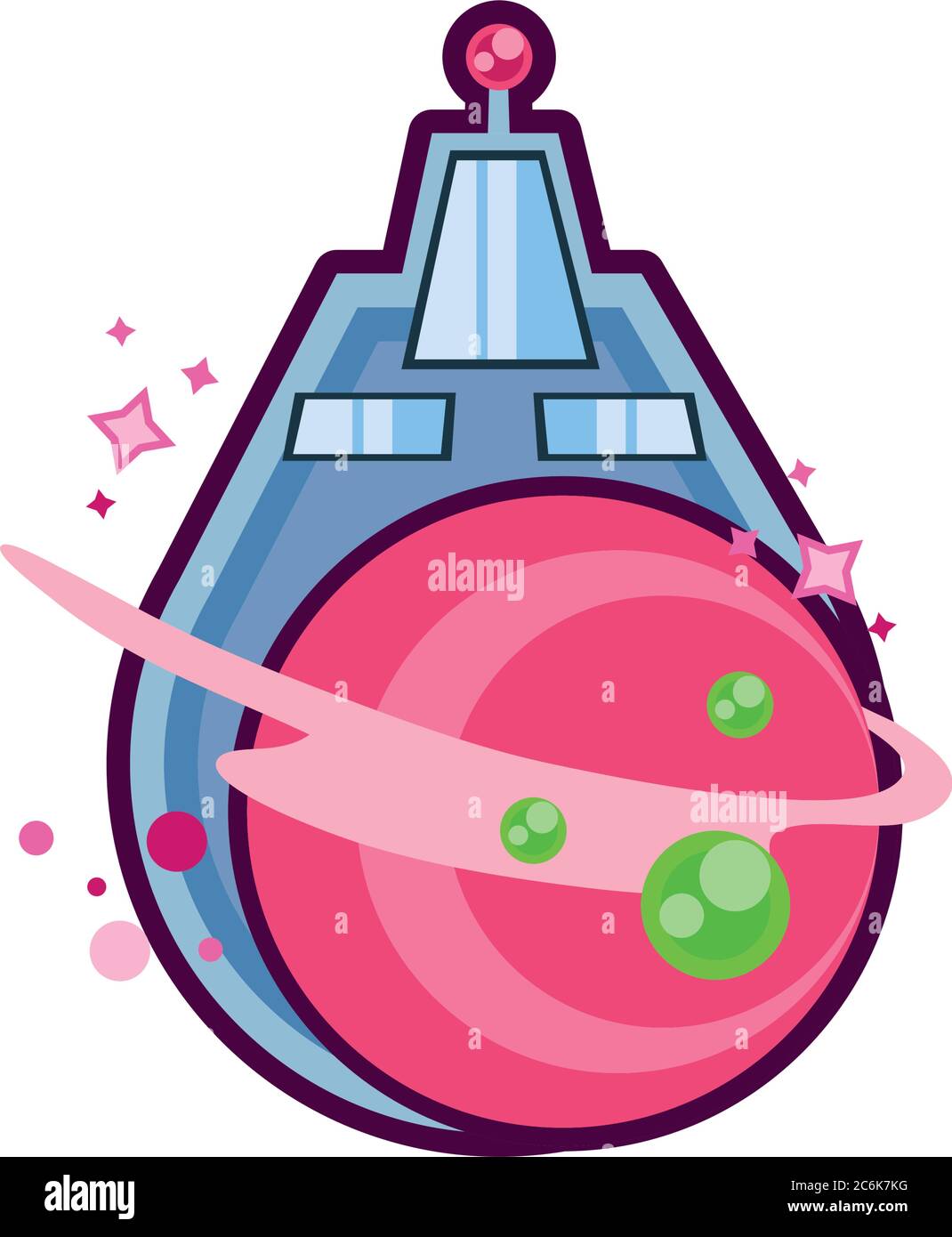 satellite cartoon on white background vector illustration design Stock ...