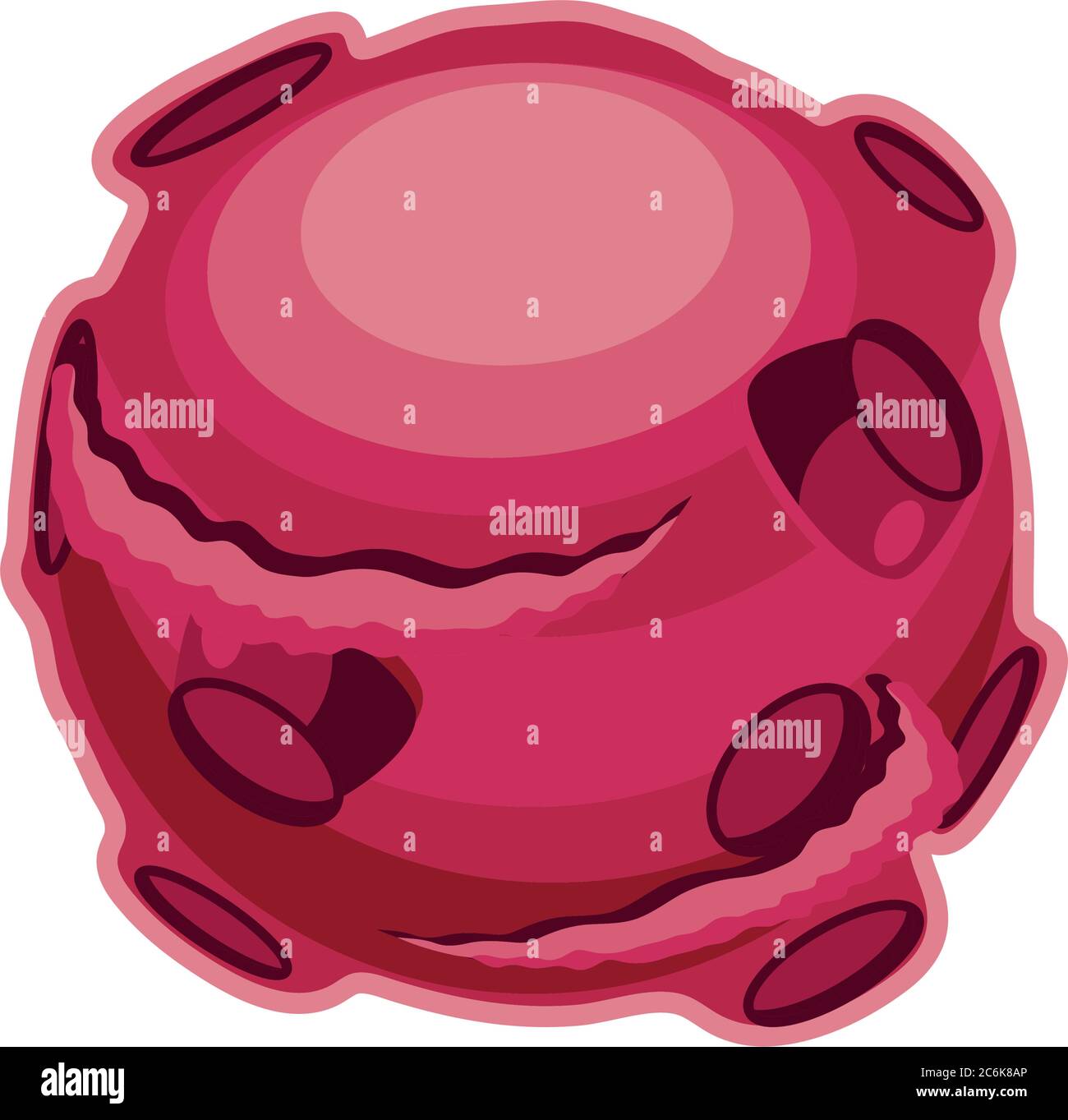 Asteroid impact on earth Stock Vector Images - Alamy