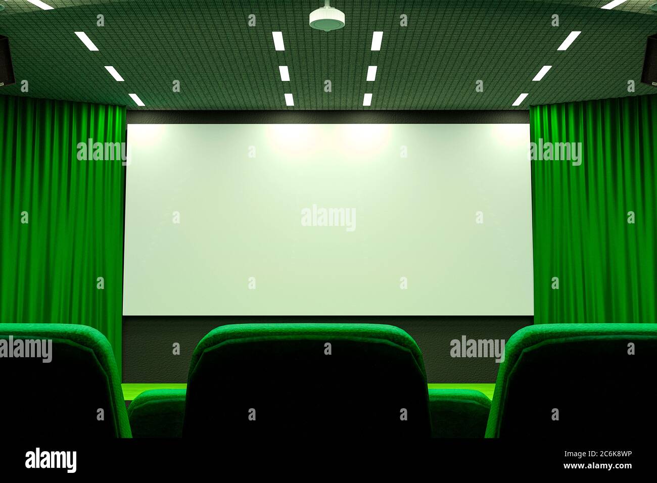 Movie scene green backdrop hi-res stock photography and images - Alamy