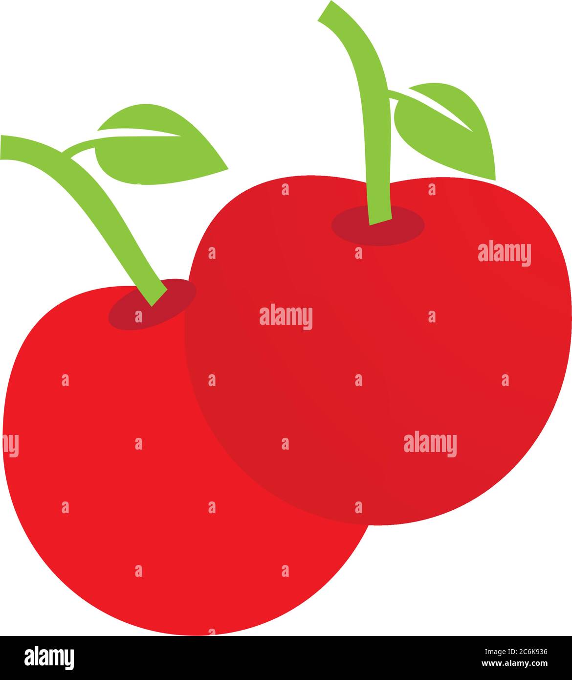 Cherry logo vector template design Stock Vector Image & Art - Alamy