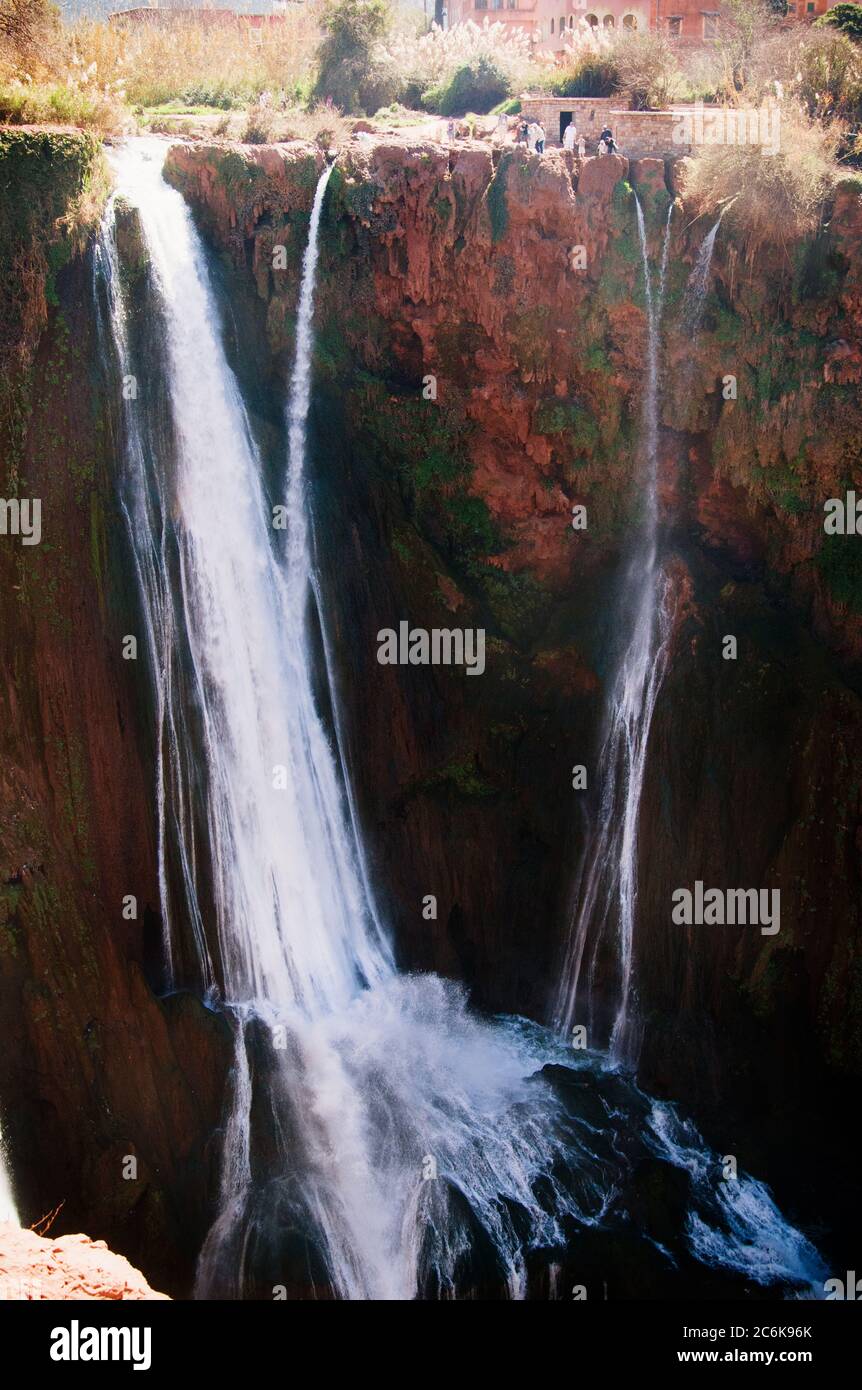 Ouzoud Waterfalls, Grand Atlas, Tanaghmeilt, Azilal, Marrakesh, Morocco ...
