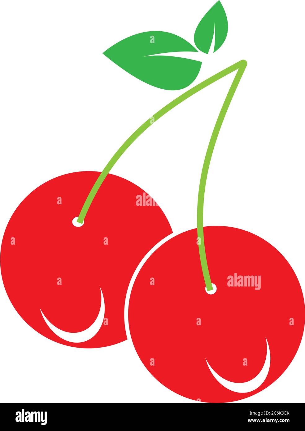 Cherry logo vector template design Stock Vector Image & Art - Alamy