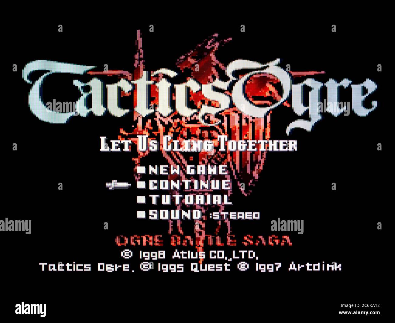 Tactics Ogre - Sony Playstation 1 PS1 PSX - Editorial use only Stock ...