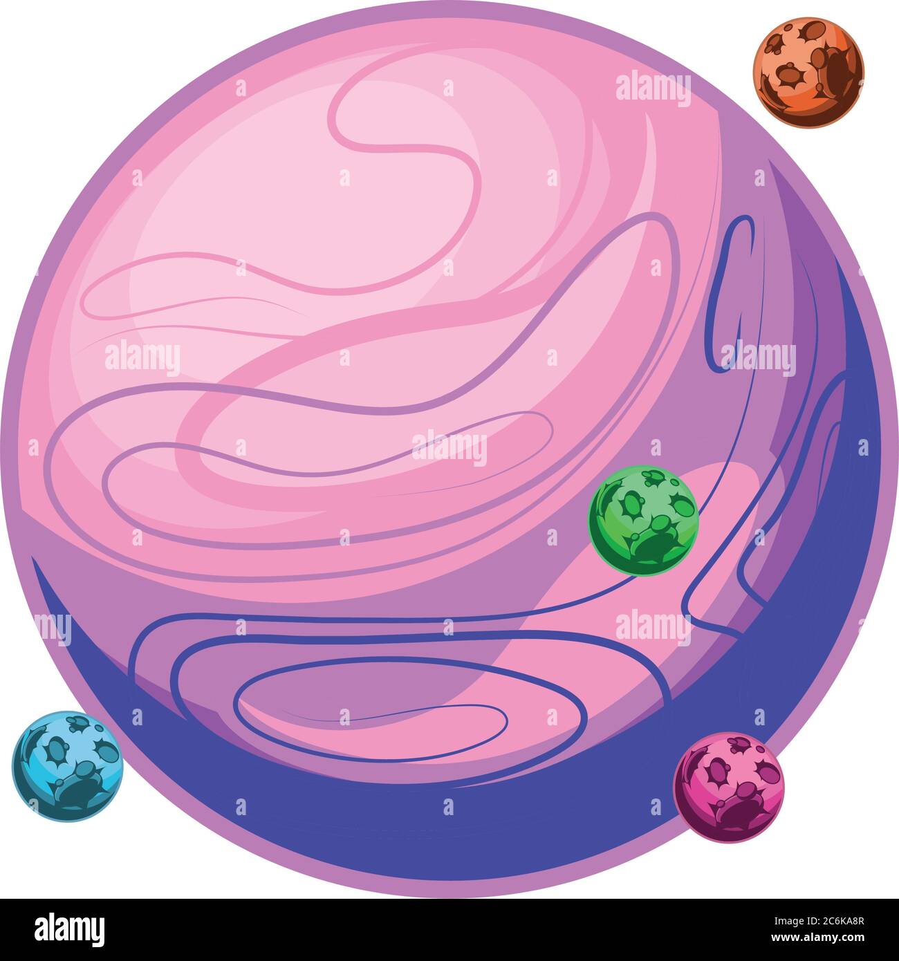planet pluto on white background vector illustration design Stock ...