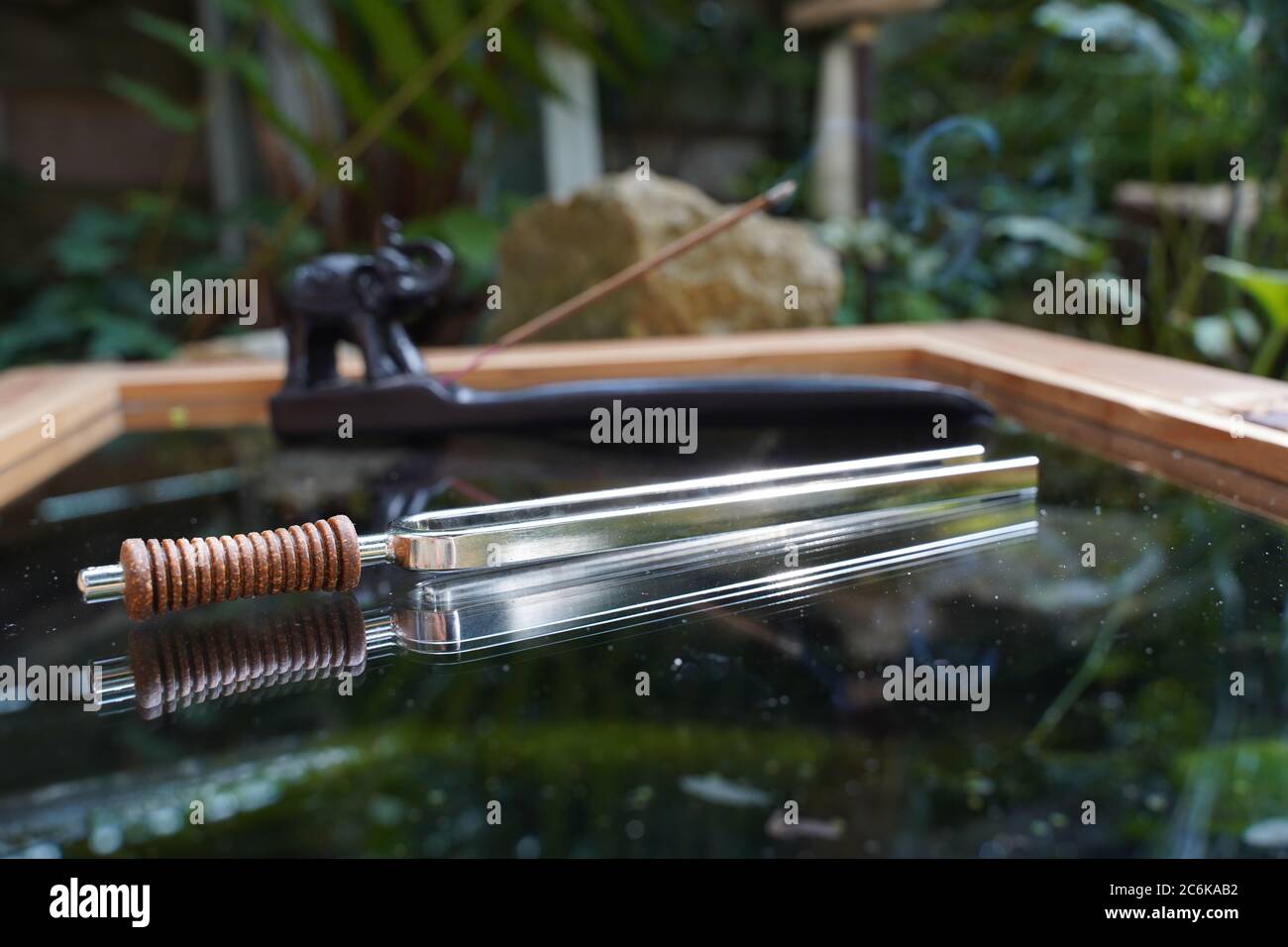 tuning fork for sound healing Stock Photo - Alamy