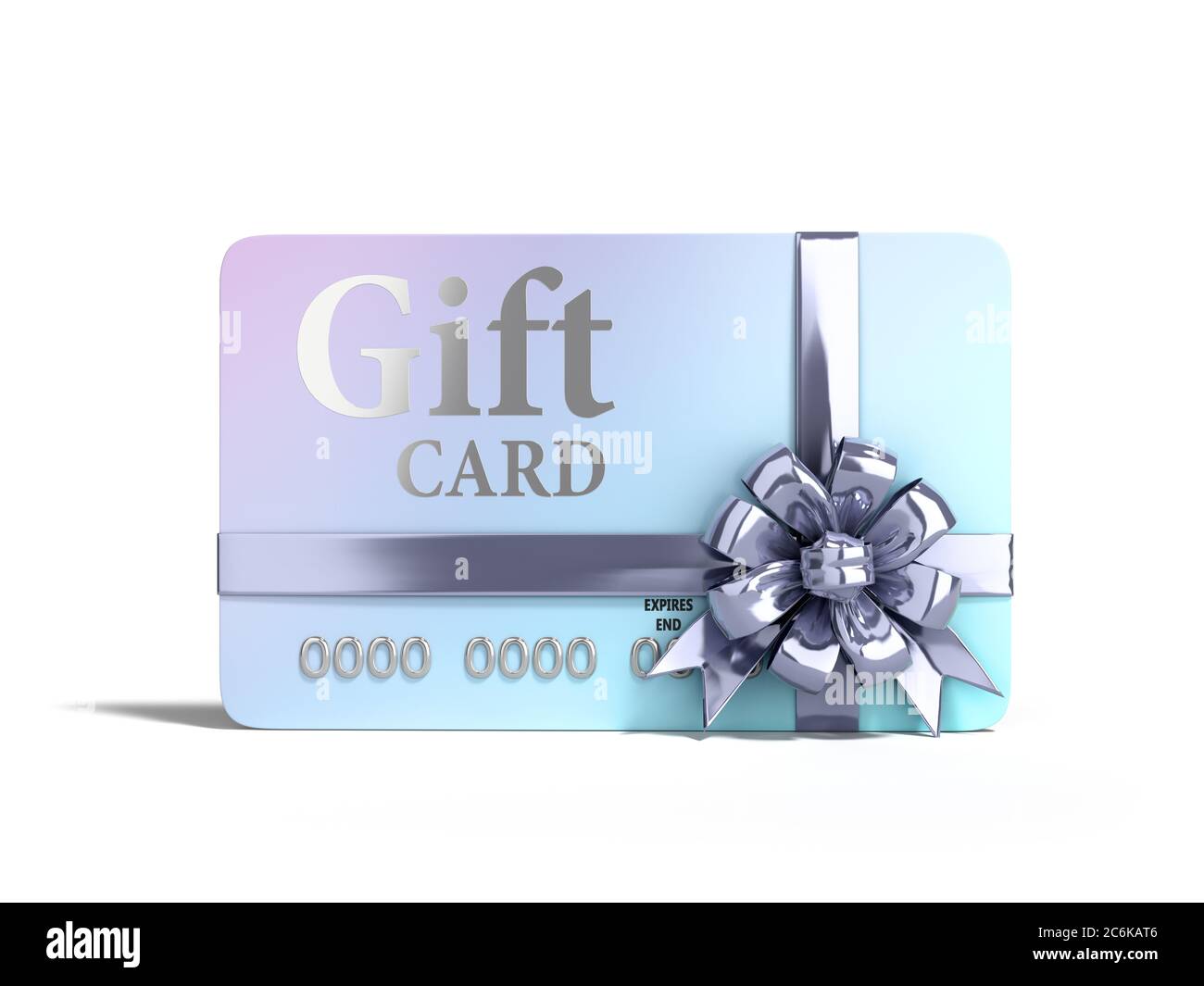 VIP gift card with bow 3d render on a white background Stock Photo - Alamy
