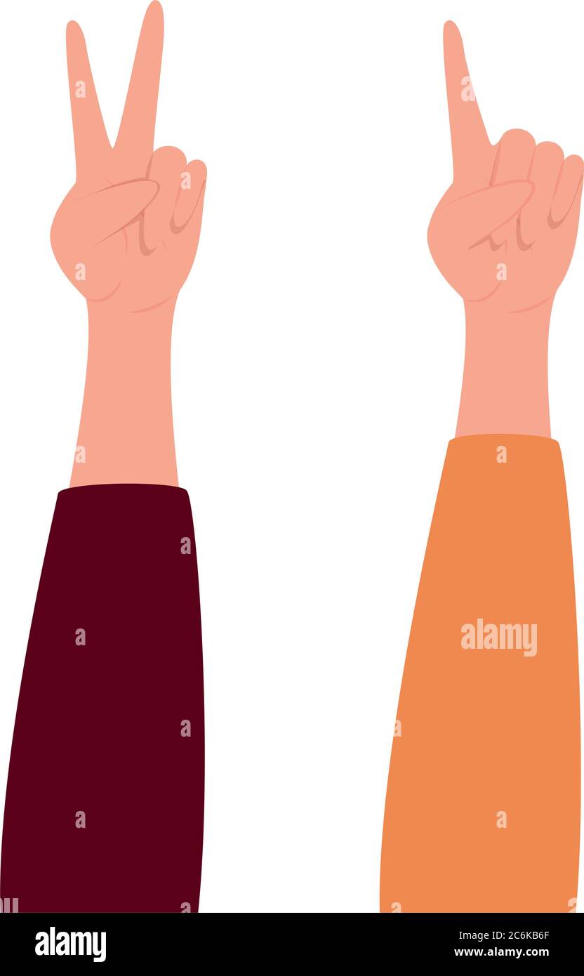 peace love and one hand design of Hippie art and creative theme Vector ...