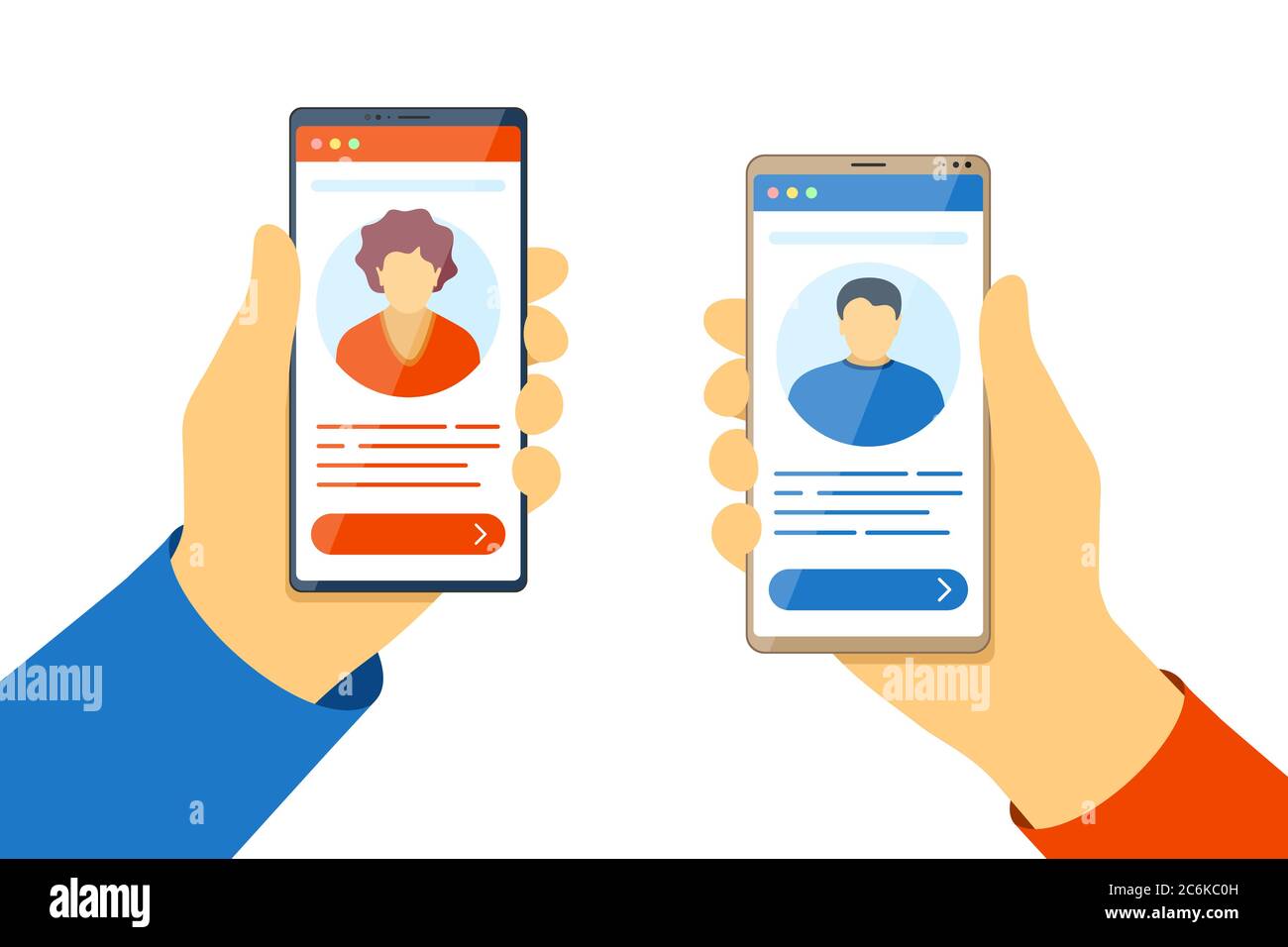 Online meeting happy man Stock Vector Images - Alamy