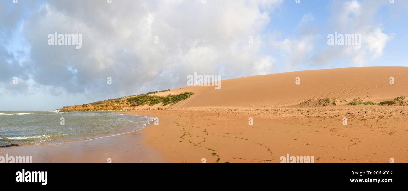 Sand dunes of Playa Taroa in La Guajira region of Colombia Stock Photo ...