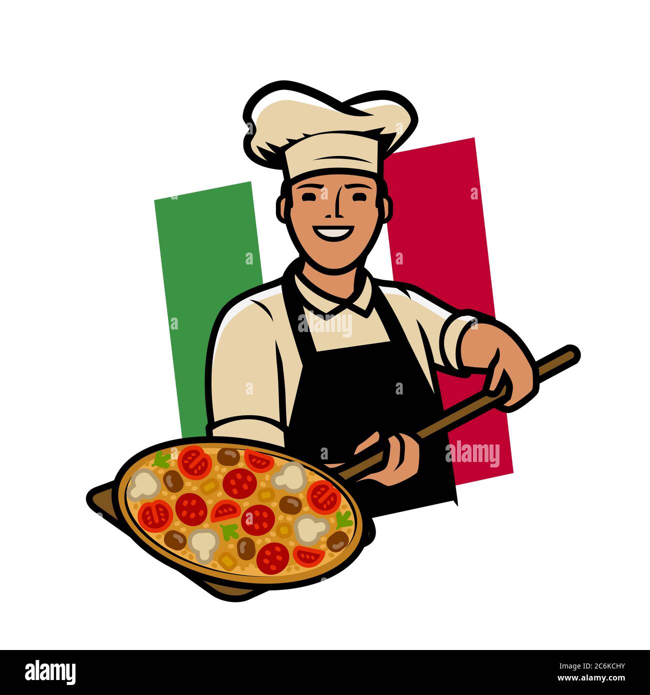 Cartoon funny italian chef cartoon hi-res stock photography and images ...
