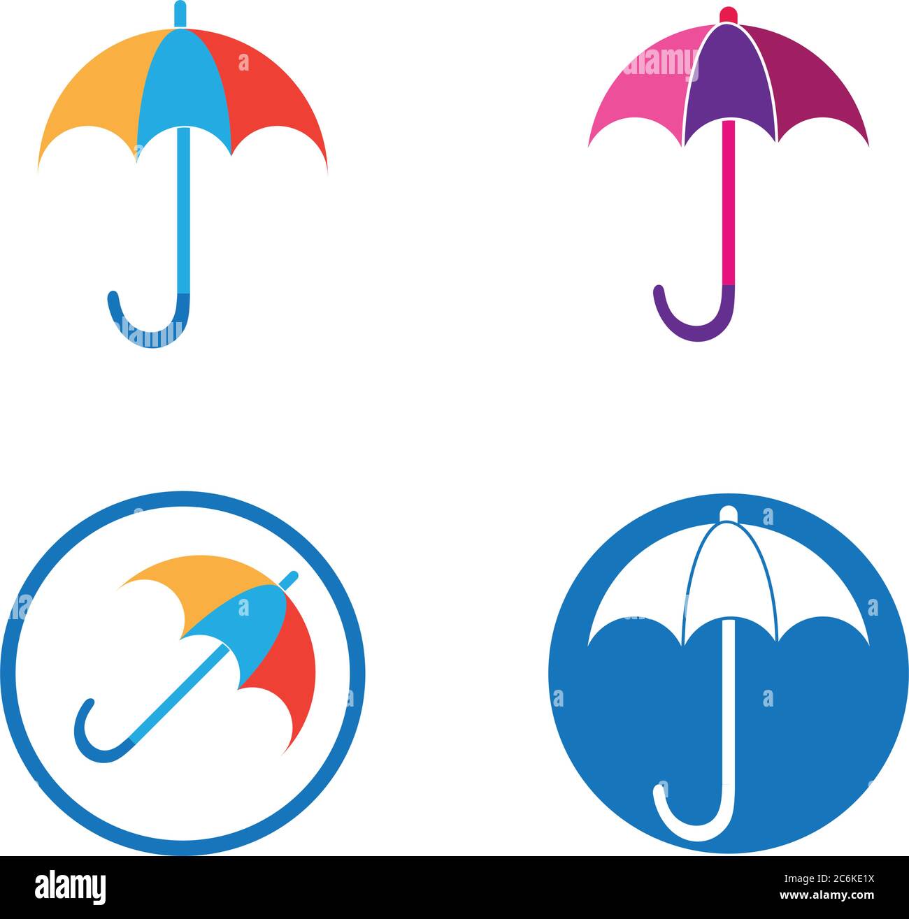 umbrella logo vector template Stock Vector Image & Art - Alamy