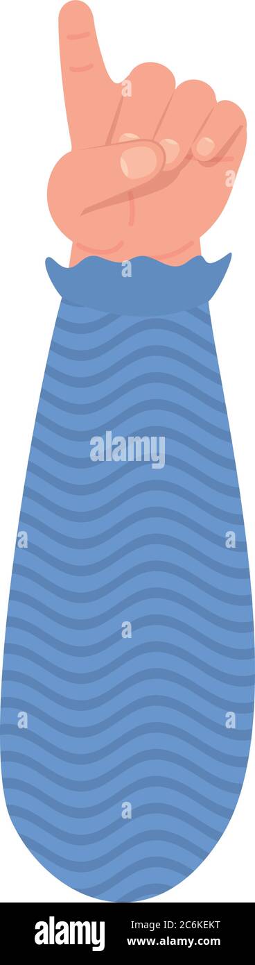 one sign with hand design of People arm finger person learn ...