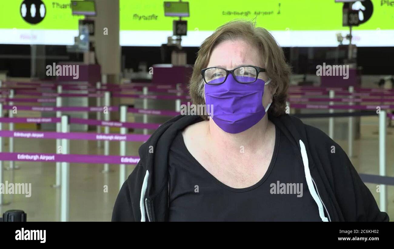 Roseann Campbell, 61, from Bathgate in West Lothian speaking at ...