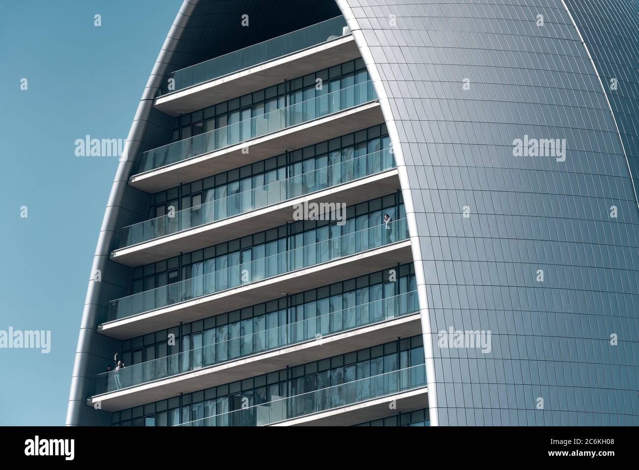 Limassol, Cyprus - February 28, 2020: Close-up shot of the Oval, a ...