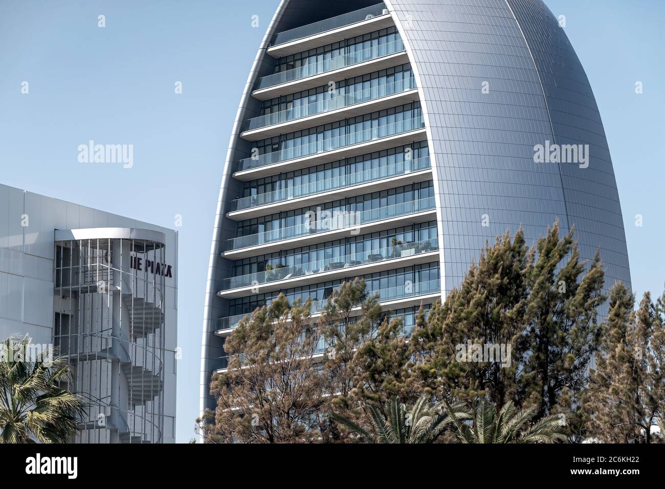 Limassol, Cyprus - February 28, 2020: Close-up shot of the Oval, a ...
