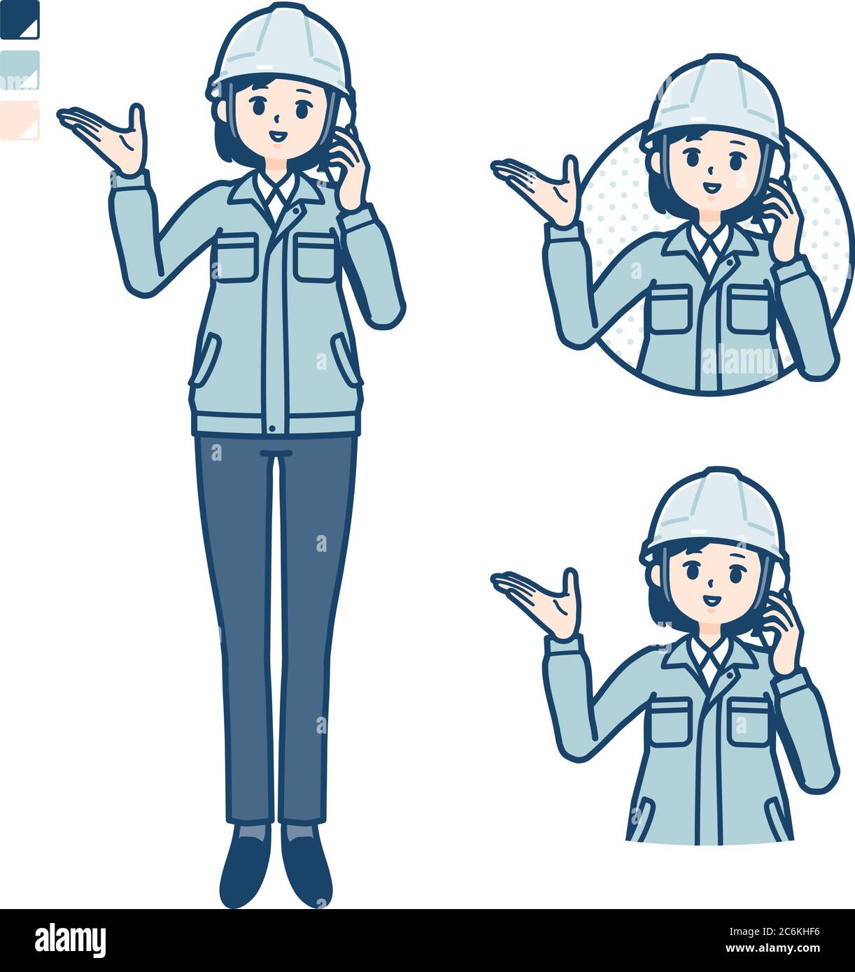 Woman standing on upper Stock Vector Images - Alamy