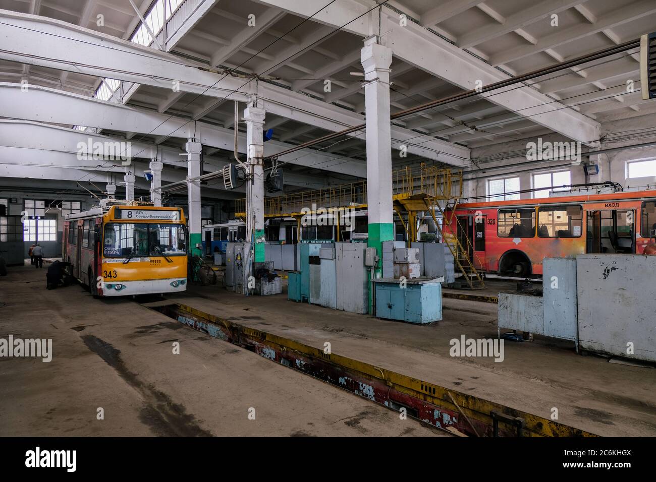 Repairing bus hi-res stock photography and images - Alamy