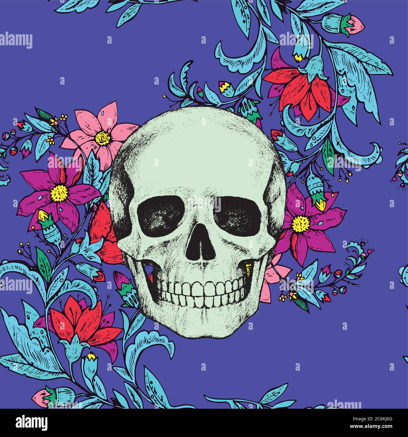 Scull texture Stock Vector Images - Alamy