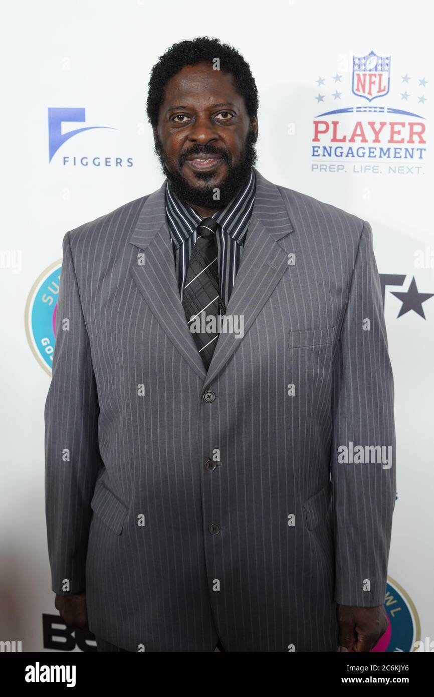Former NFL player Henry Lawrence pose for pictures during the 21st ...