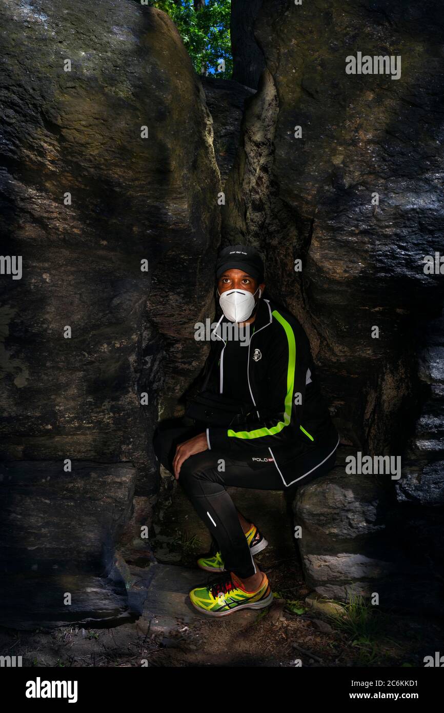 New York, New York, USA. 21st May, 2020. Portraits in Marcus Garvey ...