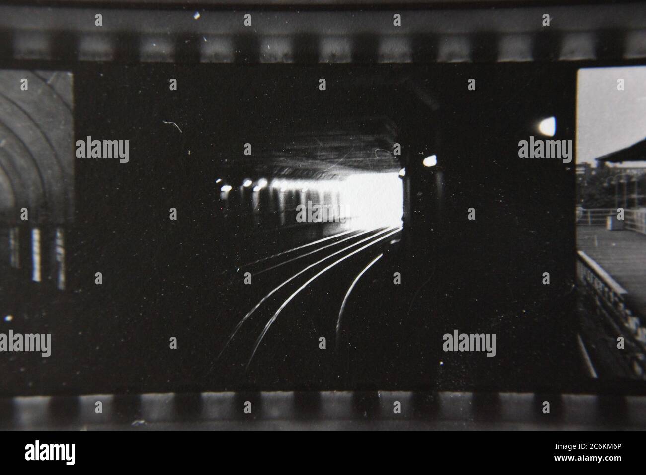 Fine 70s vintage contact print black and white photography of inner ...