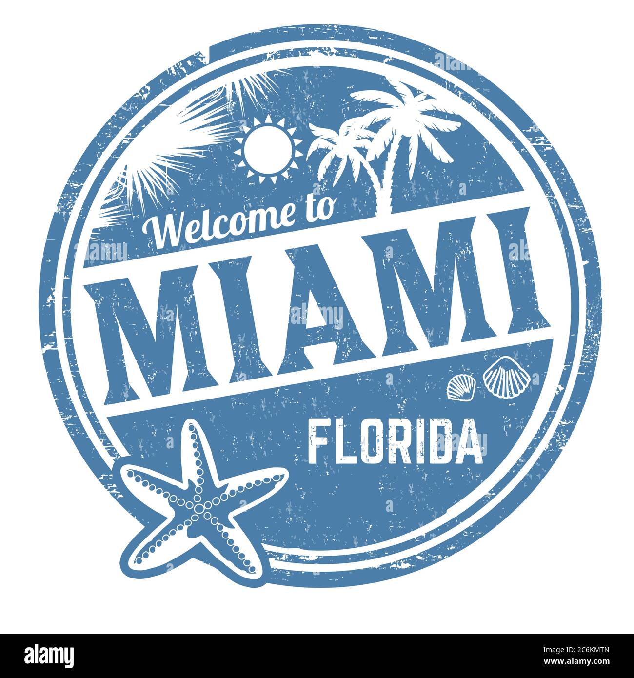 Welcome to Miami sign or stamp on white background, vector illustration ...
