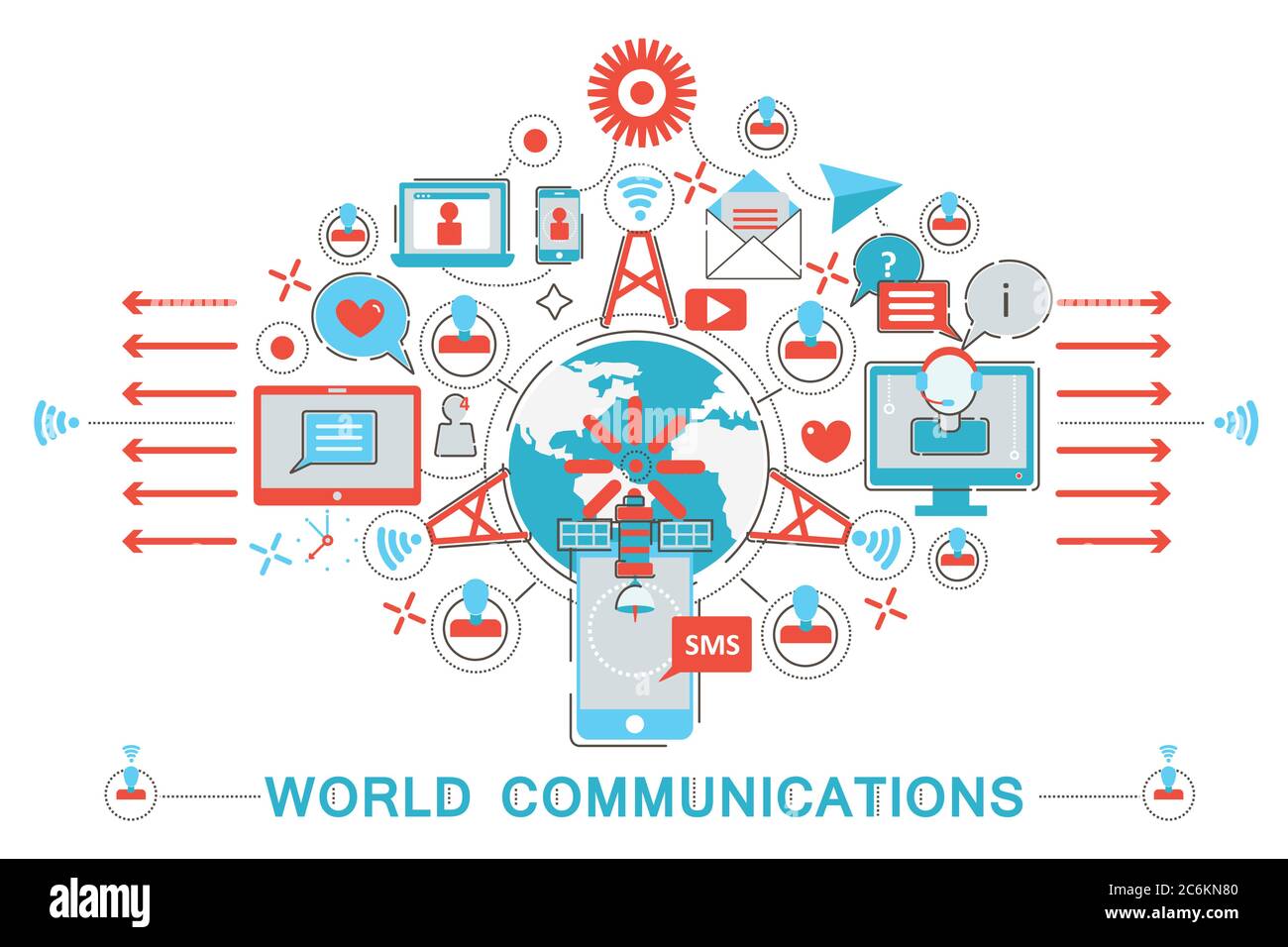 Communications technology business Stock Vector Images - Alamy