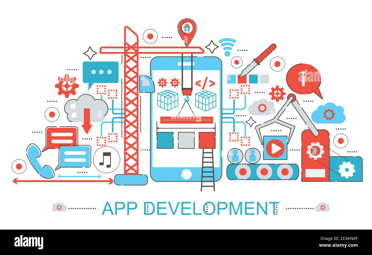 Mobile flyer Stock Vector Images - Alamy