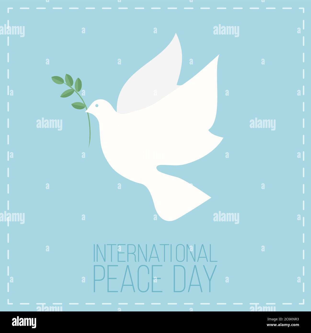 International Day of Peace symbol poster illustration Stock Vector ...