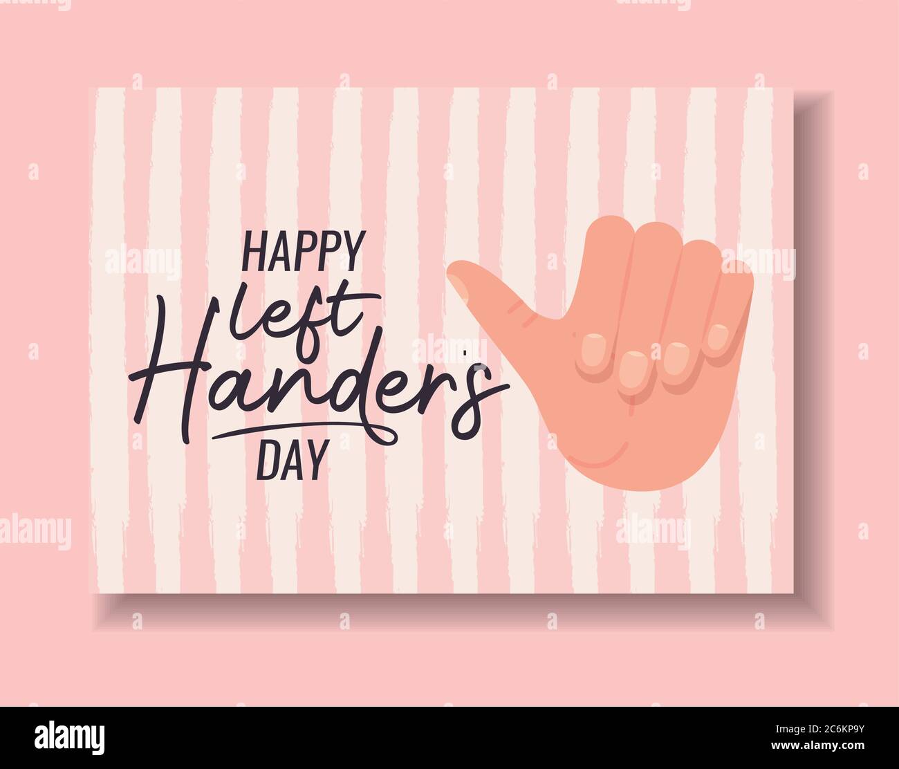 Happy left handers day Stock Vector Images - Alamy
