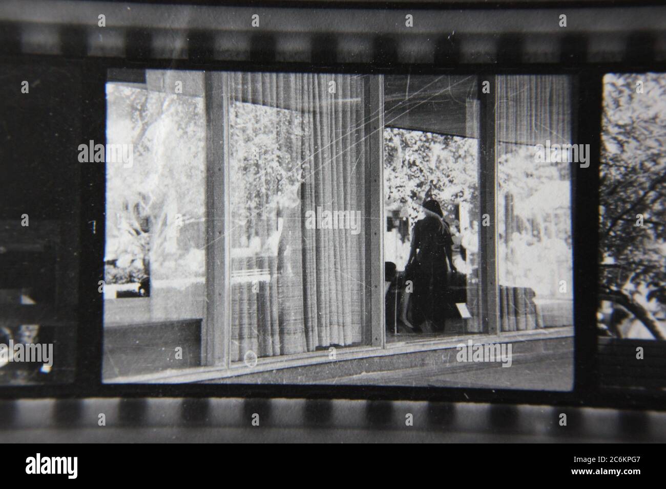 Fine 70s vintage contact print black and white photography of a store ...