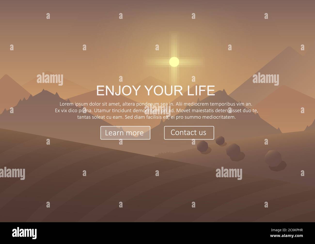 Canada forest sunrise Stock Vector Images - Alamy