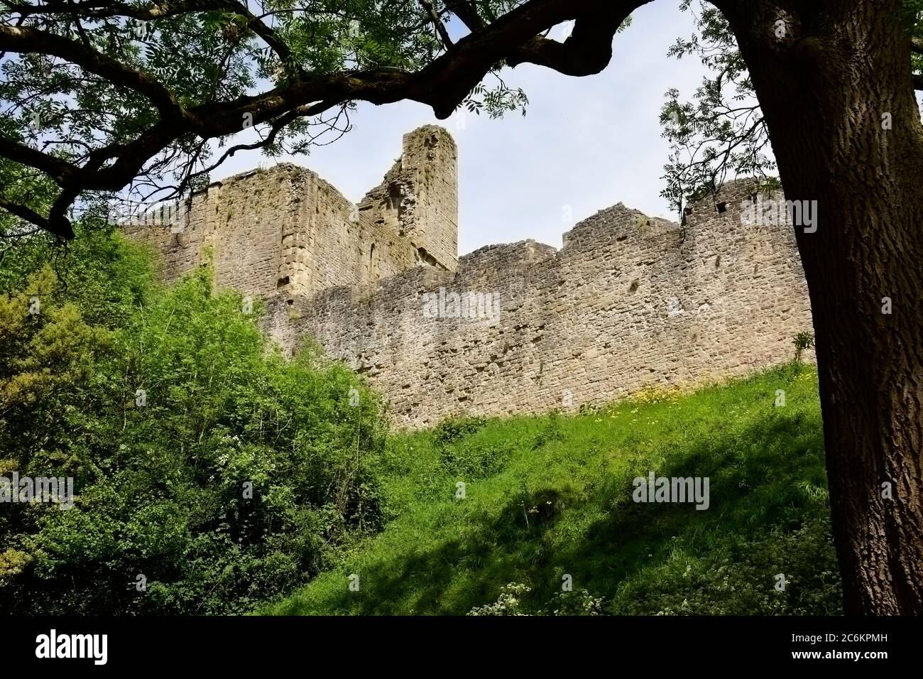 A Medieval castle circa, 1067-1300 still partially intact after ...