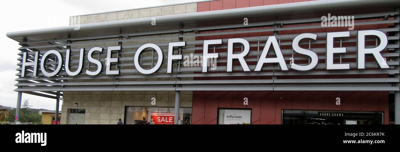 House of Fraser logo seen at one of their branches Stock Photo - Alamy