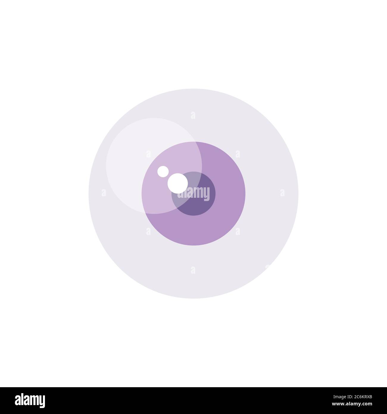 Eyeball flat icon shadow Cut Out Stock Images & Pictures - Alamy