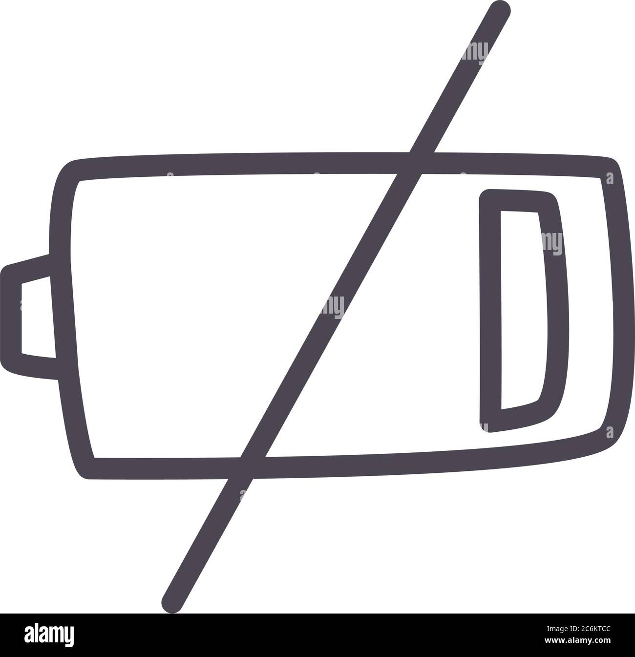 low battery line style icon design, energy power technology and charge ...