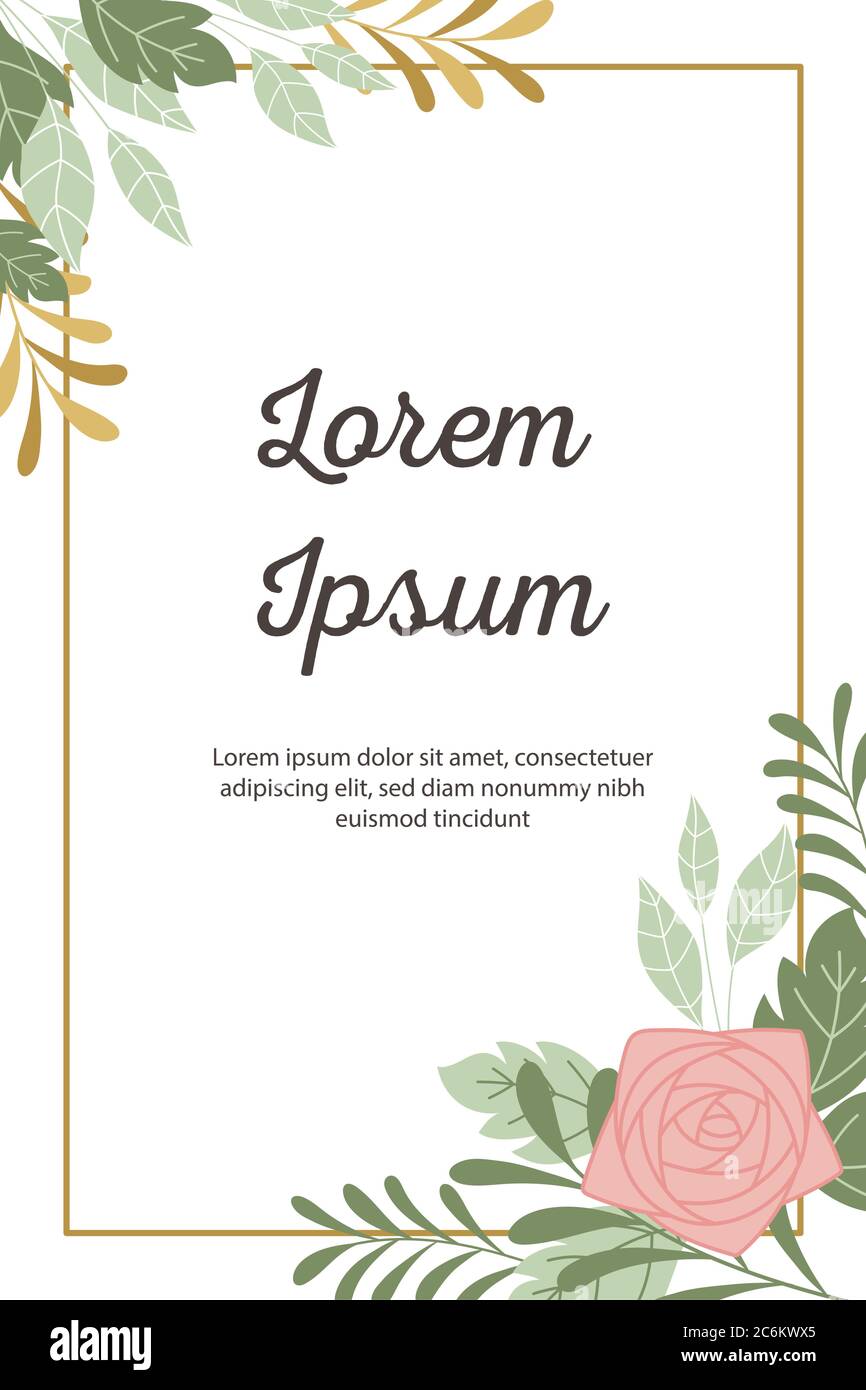 wedding invitation decorative congratulation card or invitation vector ...