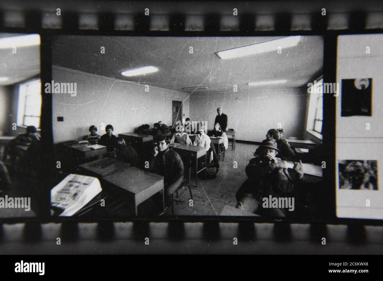 Fine 70s vintage contact print black and white photography of a ...