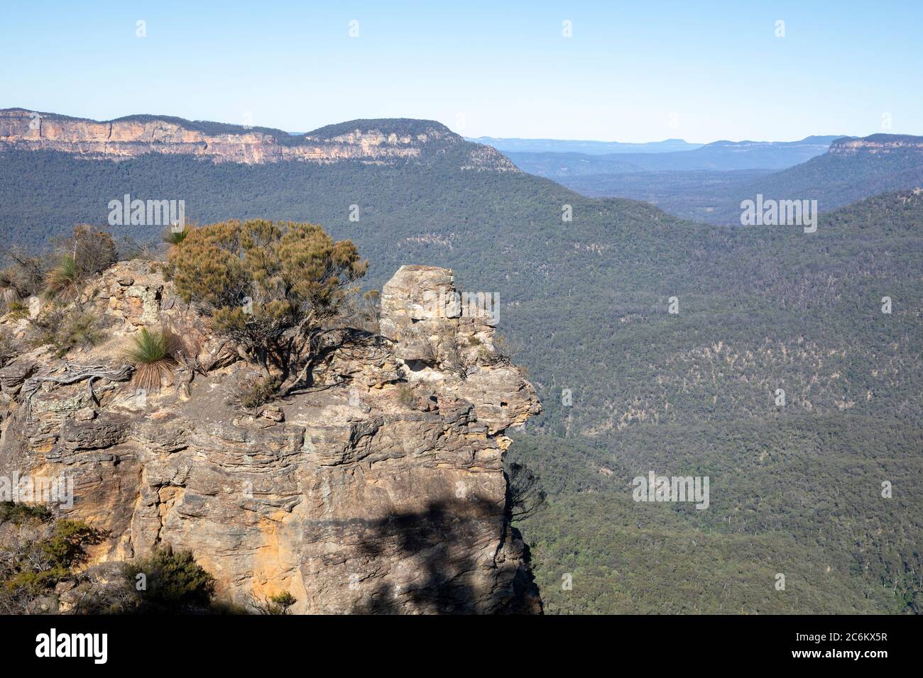 Blue mountains national park and view of Jamison valley landscape,NSW ...