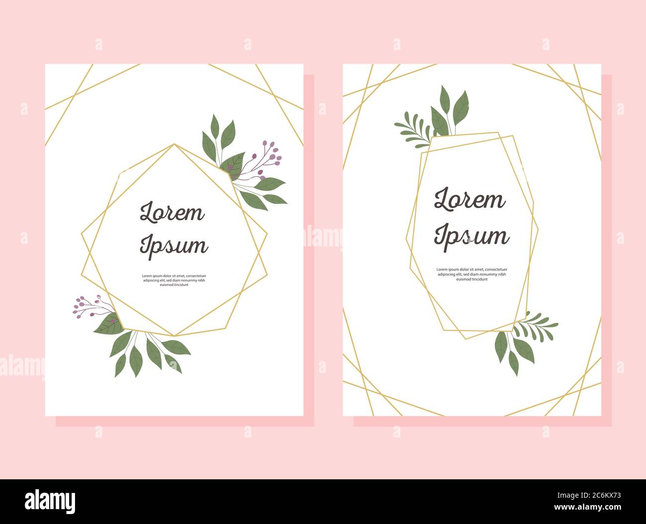 wedding invitation decorative frame gold lines with flowers greeting ...