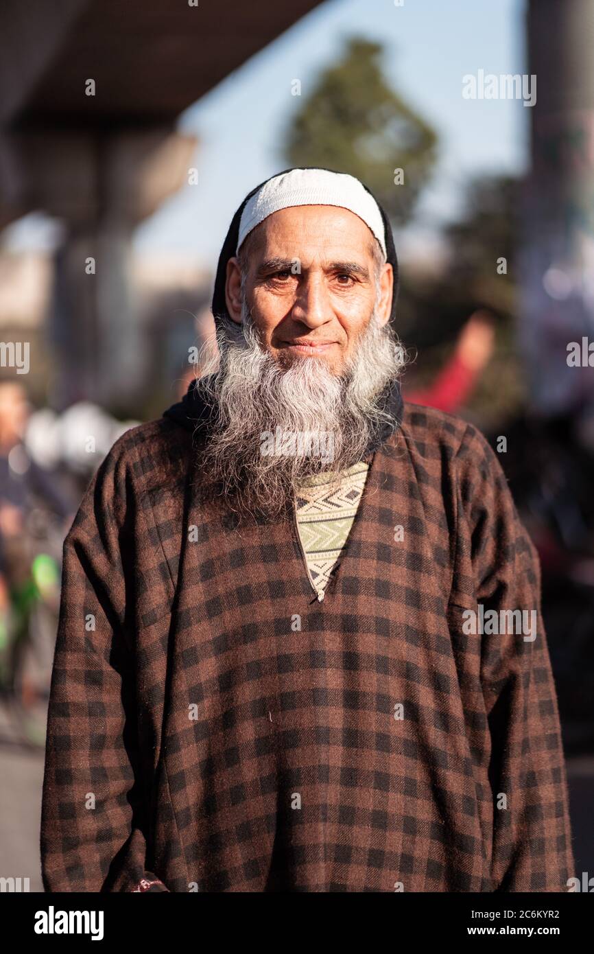 New Delhi / India - February 16, 2020: portrait of adult muslim man ...