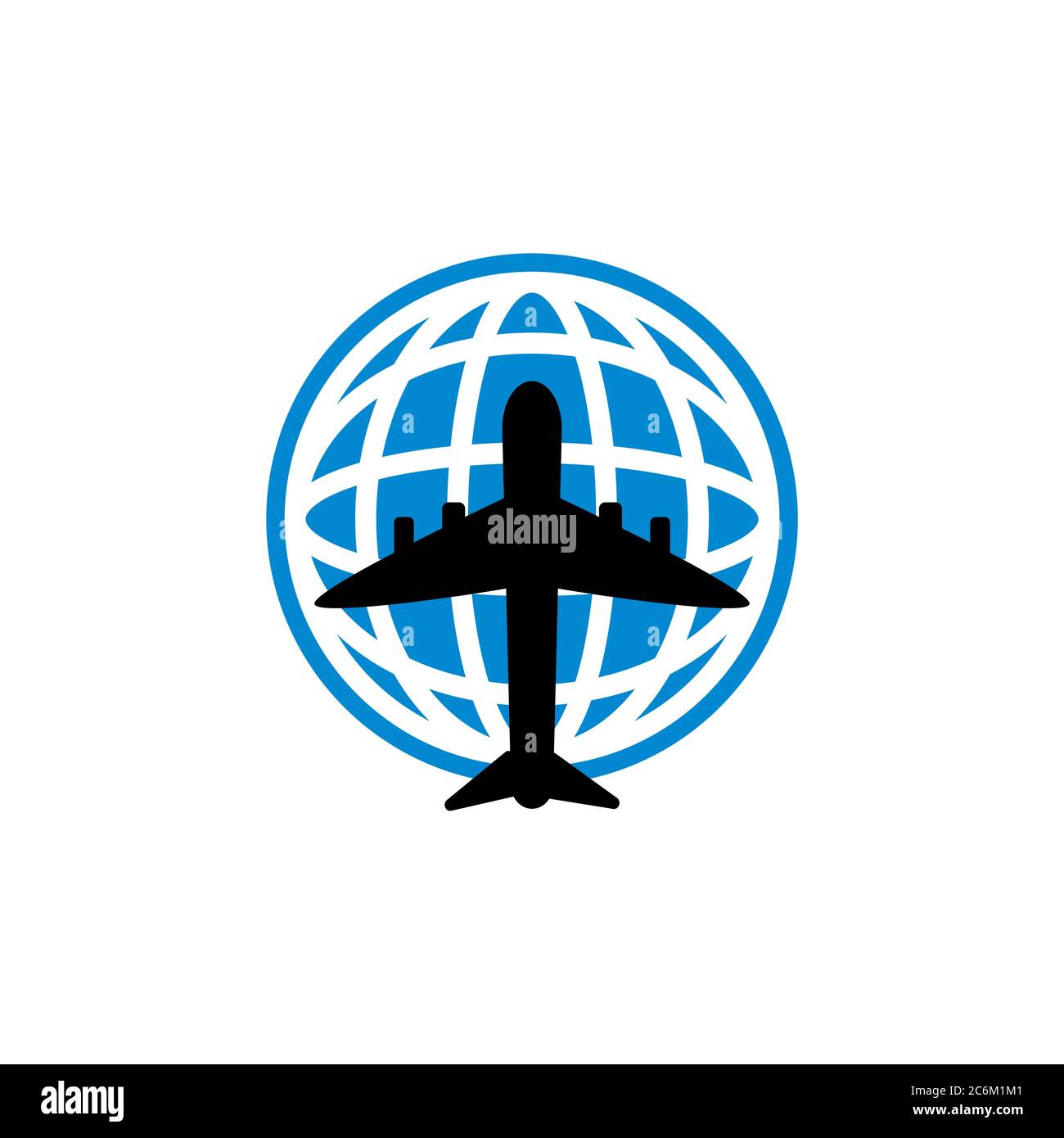 globe plane vector graphic design illustration Stock Vector Image & Art ...