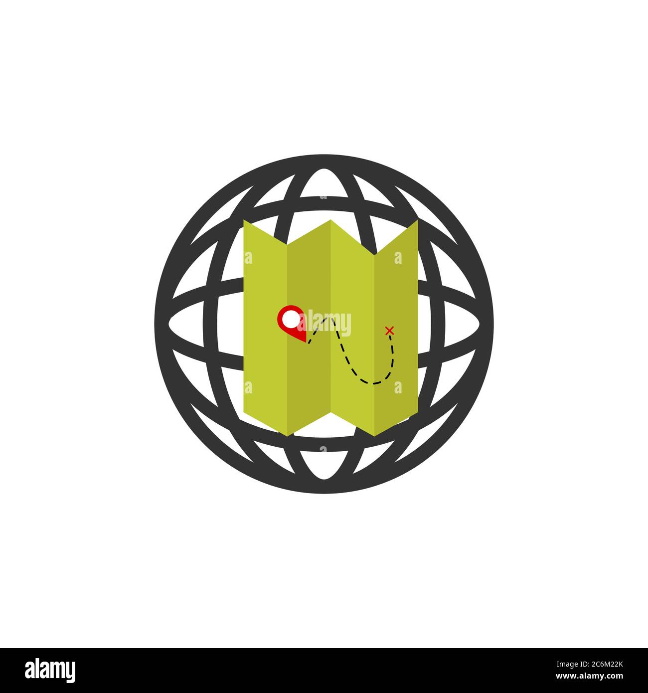 globe map vector graphic design illustration Stock Vector Image & Art ...