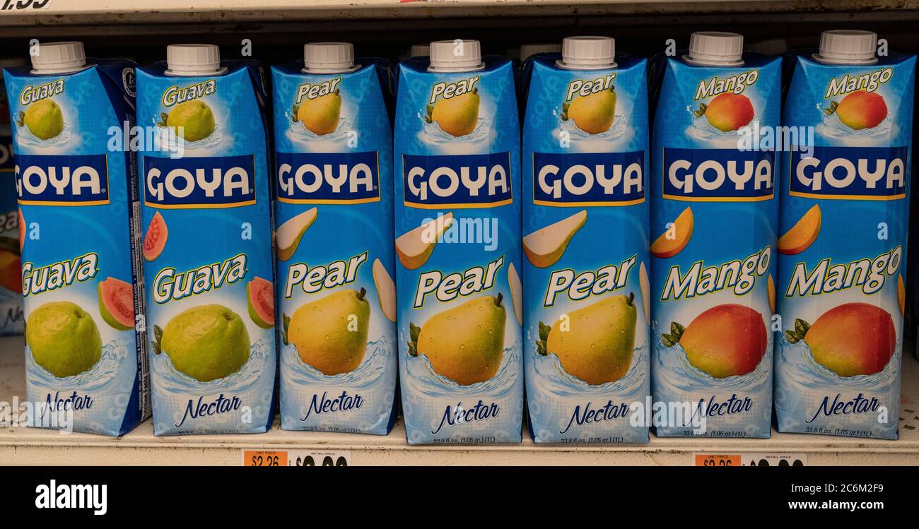 New York, NY - July 10, 2020: Products by Goya Foods Company seen on ...