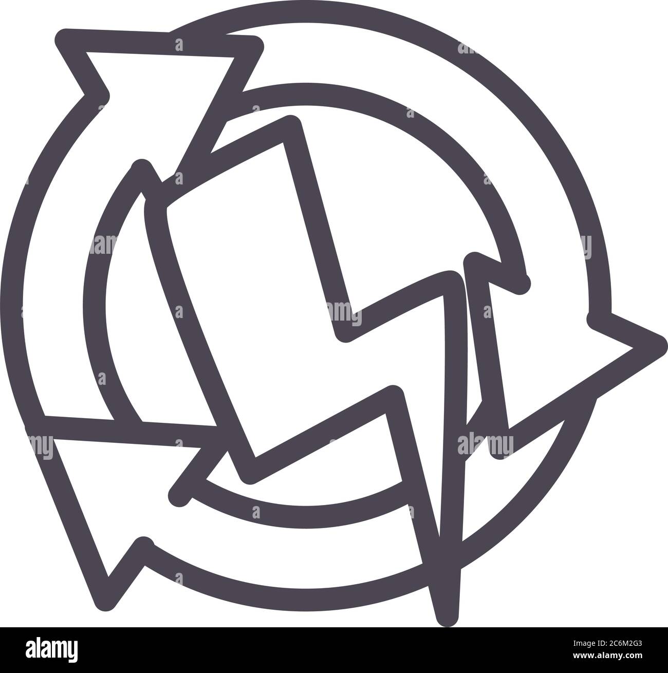 Energy Arrows Stock Vector Images - Alamy