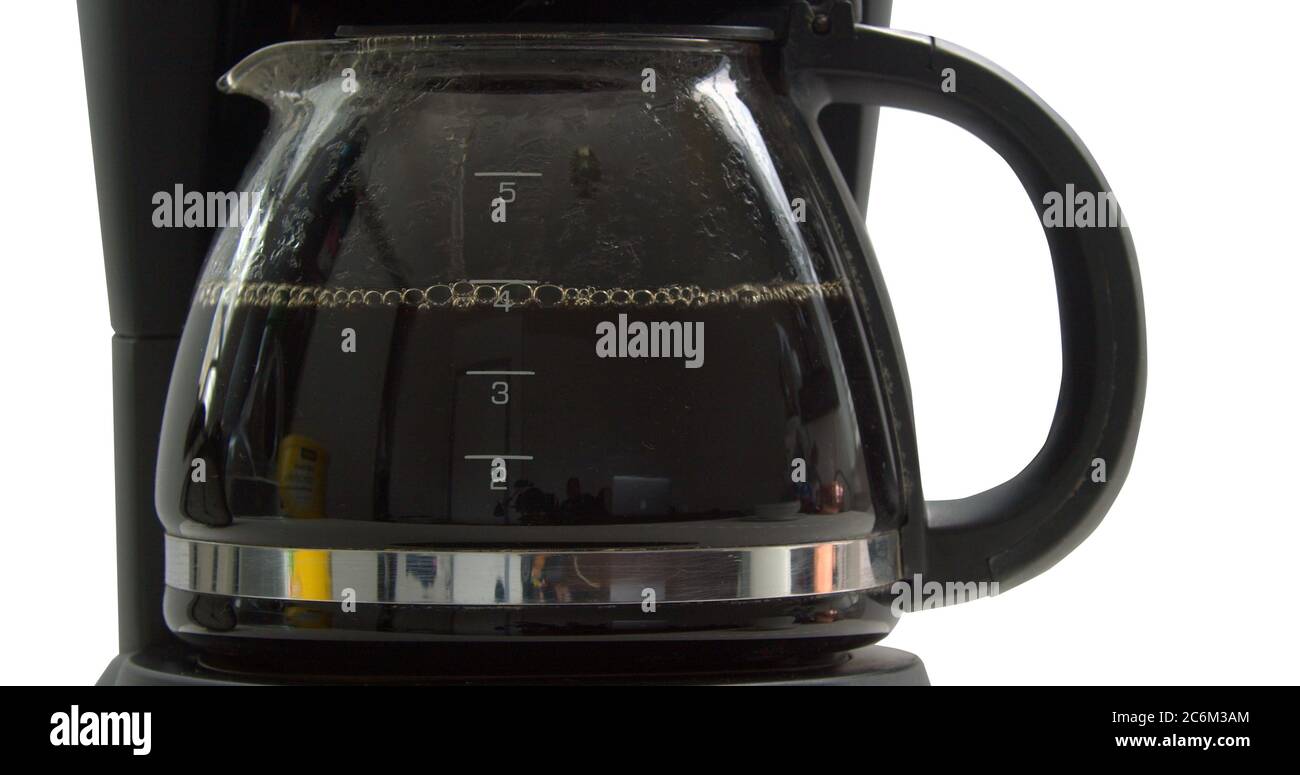 Five Cup Coffeemaker making coffee Stock Photo - Alamy