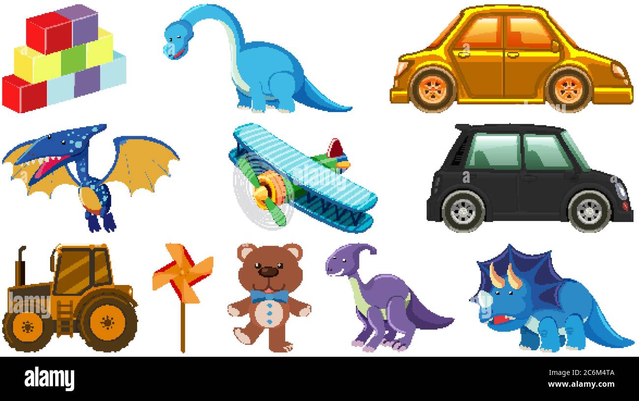 Set of various objects cartoon illustration Stock Vector Image & Art ...